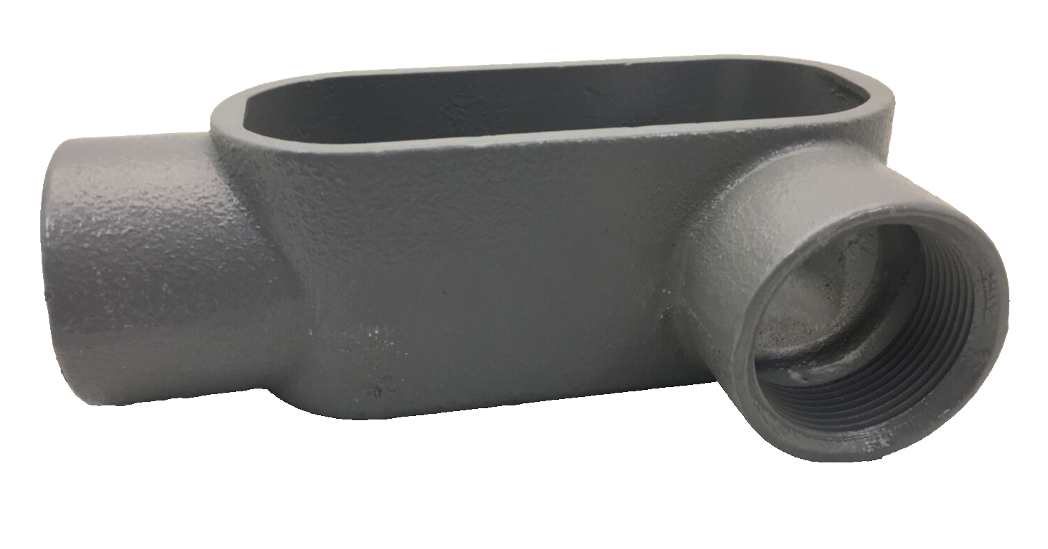 LL57 KILLARK MALLEABLE IRON CONDUIT BODY 1.5 INCH HUBS TYPE LL FORM 7 ...