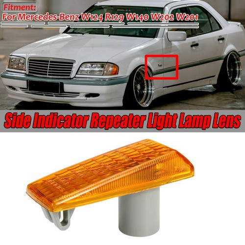 For Mercedes-Benz W124 R129 W140 W202 Amber Side Light Repeater ...