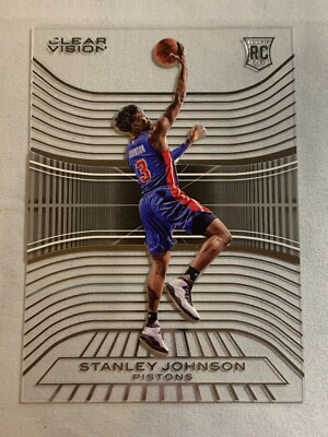 2015-16 Panini Clear Vision Stanley Johnson Rookie RC #90 Pistons | eBay
