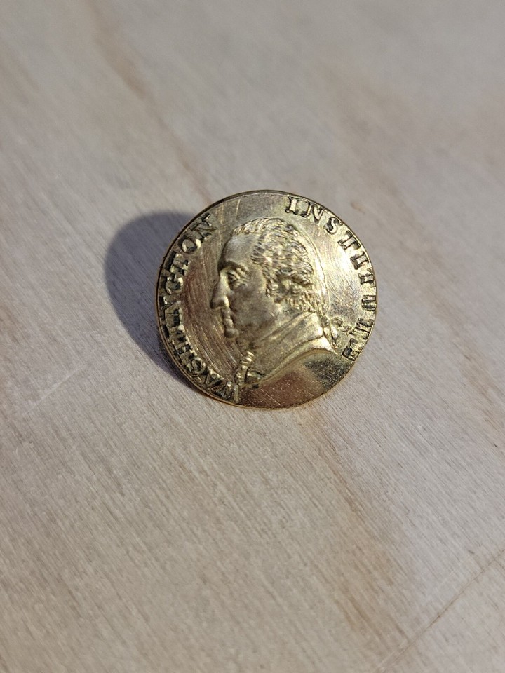 Very Rare Antique Button, 1824, WASHINGTON INSTITUTE, George Washington ...