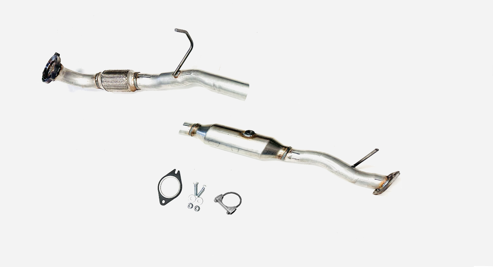 2005-2010 Volvo S40 & 2005-2009 V50 2.5L Turbo Flex Pipe With Cat ...