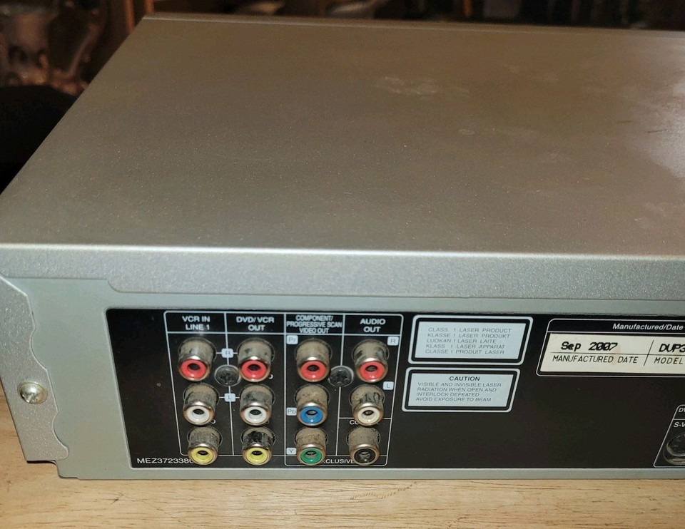 Philips DVD VCR Player Combo DVP3340V 4 Head Hi-Fi Gray Tested Works No ...