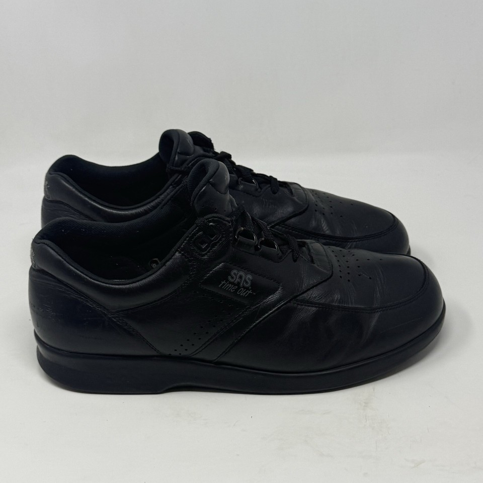 SAS Time Out Shoes Mens 11 M Black Leather Lace Up Comfort Casual ...