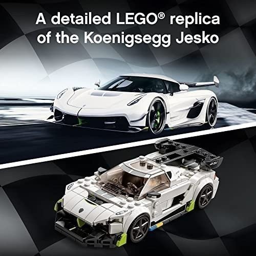 LEGO Speed Champions Koenigsegg Jesko 76900 Racing Sports Car Toy with ...