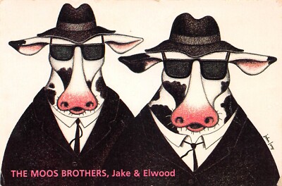 POSTCARD THE MOOS BROTHERS, Jake & Elwood by John Long 1986 POSTCARD | eBay