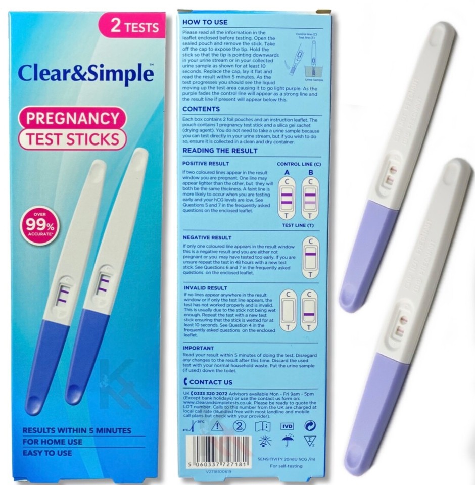 Pregnancy Test Stick Early Detection Ovulation Test Week Indicator ...