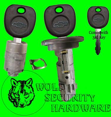 Chevy OEM Ignition Key Switch Lock Cylinder & Single Door Lock Set 3 ...