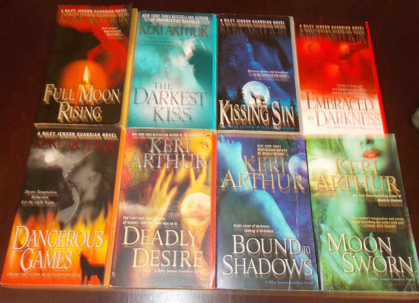 Lot Of 8 Keri Arthur Riley Jenson Guardian Series Near Complete! | eBay