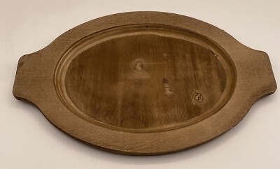 LODGE Grip Style Oval Walnut Wood Underliner - 2 Underliners Included ...