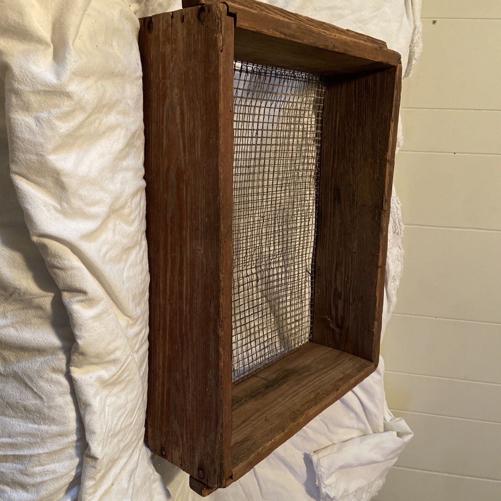 Antique Rectangular Grain Sifter w/Handles-Wood &Wire-Rustic-Barn ...