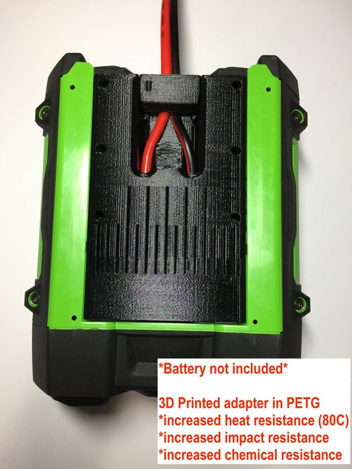 battery adapter for EGO 56V 10 AWG gauge 2ft lithium output dock power ...