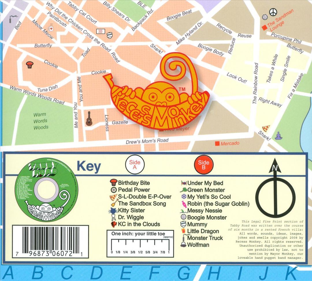 RECESS MONKEY TABBY ROAD NEW CD 796873060721 | eBay