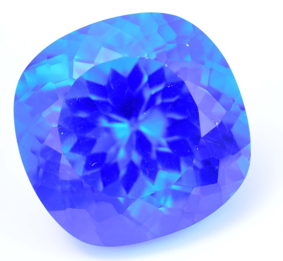 27.20 Ct Natural Rare Lustrous Blue Tanzanite Certified Flawless Loose ...