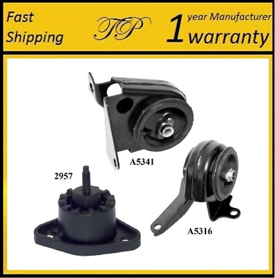 3PCS FRONT MOTOR & TRANS MOUNT FIT 1995-1997 Chevrolet S10,GMC Sonoma 2 ...