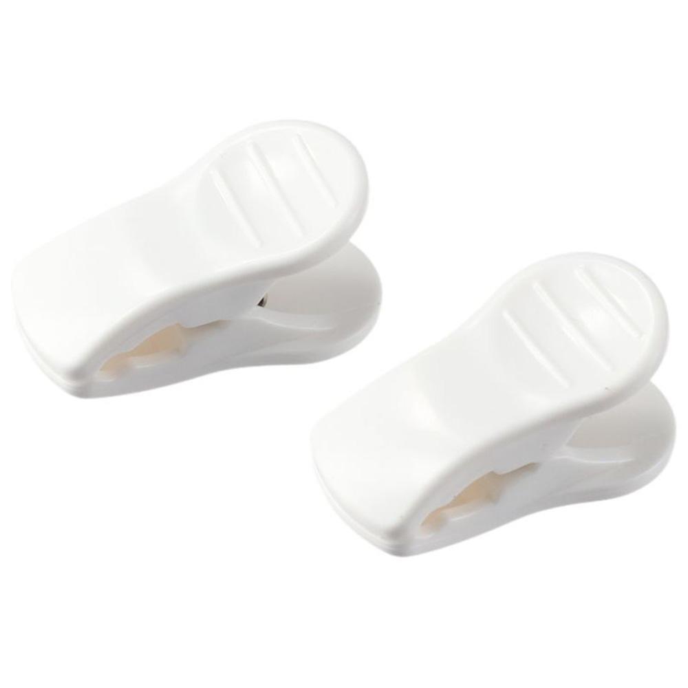 6 Pcs Non Slip Plastic Hangers White Plastic Clips Snack Bag Clip ...