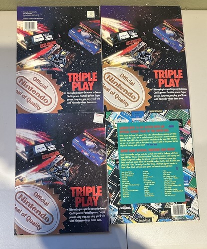 Nintendo Power Magazine LOT of 4 Final Fantasy 2 Lemmings,WWF &super ...