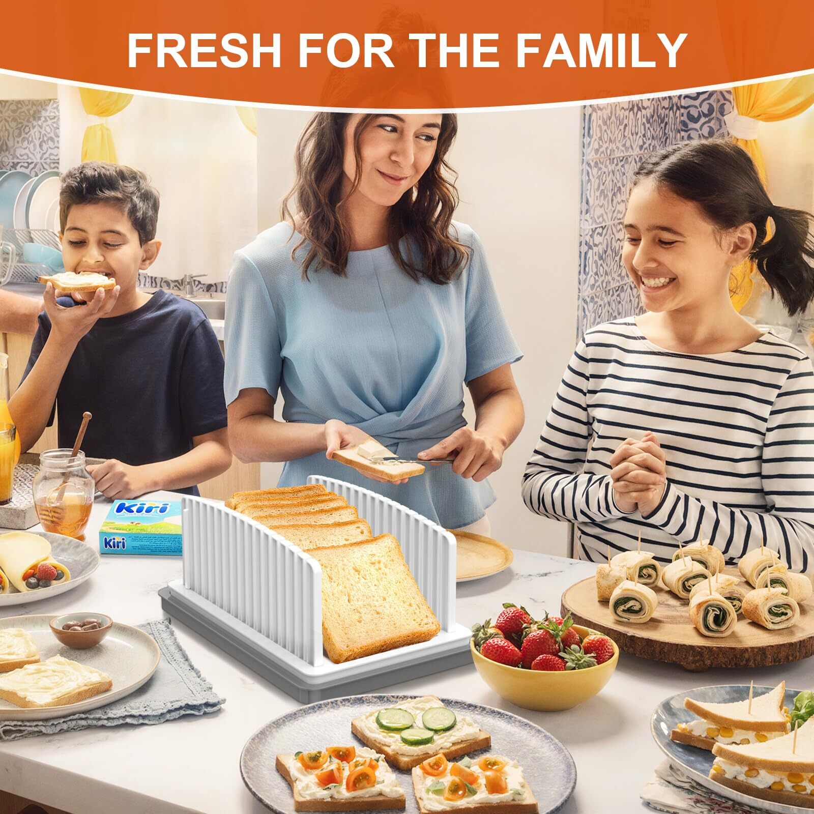 𝑵𝑬𝑾 Bread Slicer for Homemade Bread, Bread Cutting Guide with ...