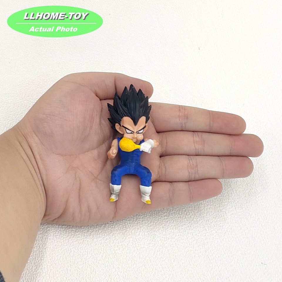 Anime toy kids Z Vegeta eating Chicken leg cute 1PC Figure Statue Toy ...