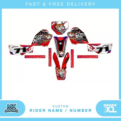 Fits Honda XLR125. Custom MX Vinyl graphics, Decal Sticker Kit | eBay UK
