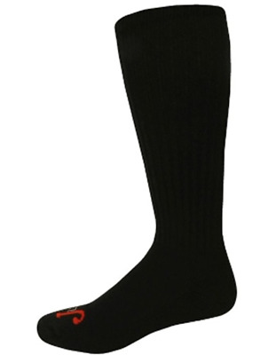 Justin Boots Cushioned Over-the-Calf Socks, Black, XL(men's shoe 12-16 ...