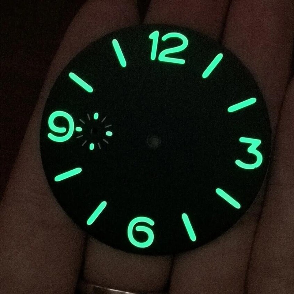 39mm Numberal Green Luminous Watch Dial Suitable for ETA 6497/6498 ...