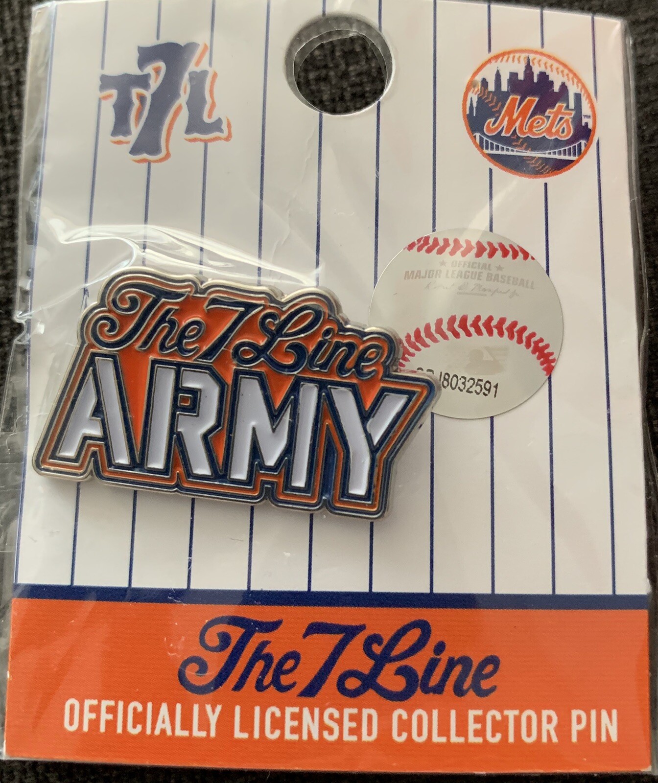 NY METS PIN THE 7 LINE ARMY T7L MLB BASEBALL CITI FIELD | eBay
