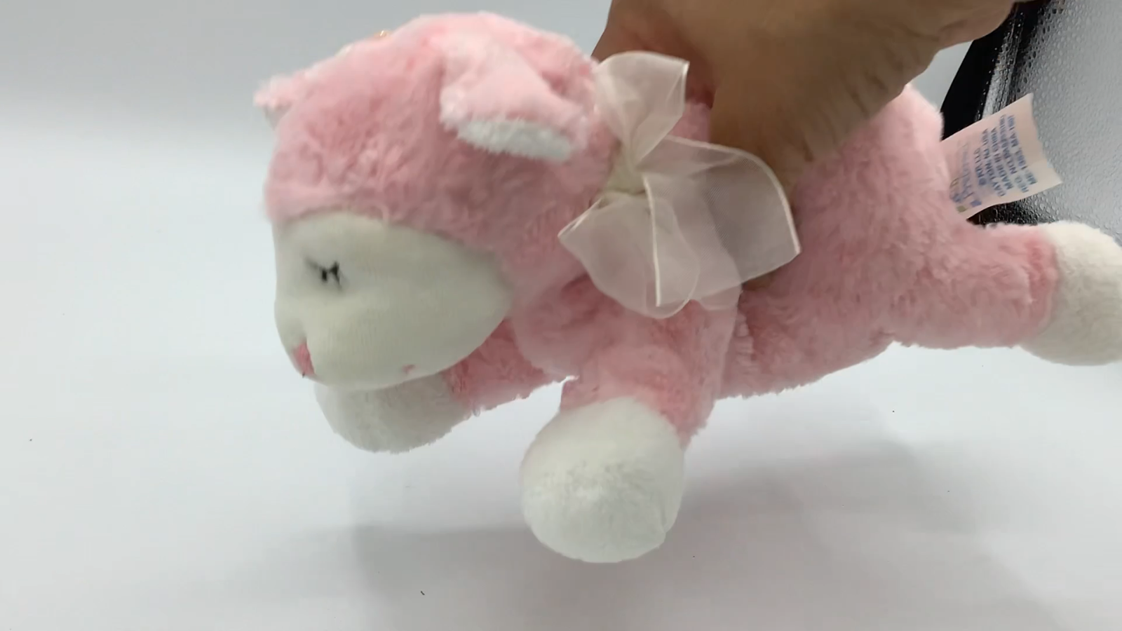 Kids Preferred Pink Lamb Plush Sleeping Baby Sheep Rattle 9" long | eBay