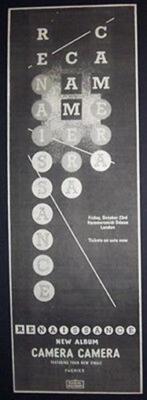 Renaissance Camera Camera 1981 Small Poster Type Advert, Promo Ad | eBay