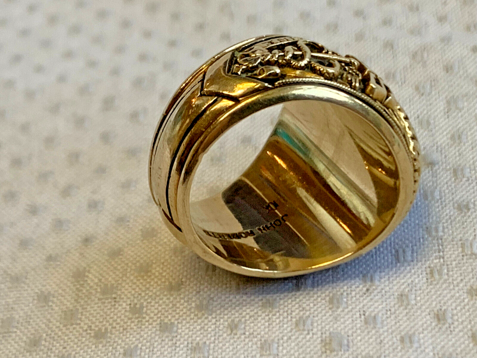 1972 University of Maryland Medicine Ring 10K Gold 17.58g Sz 7 Sapphire ...