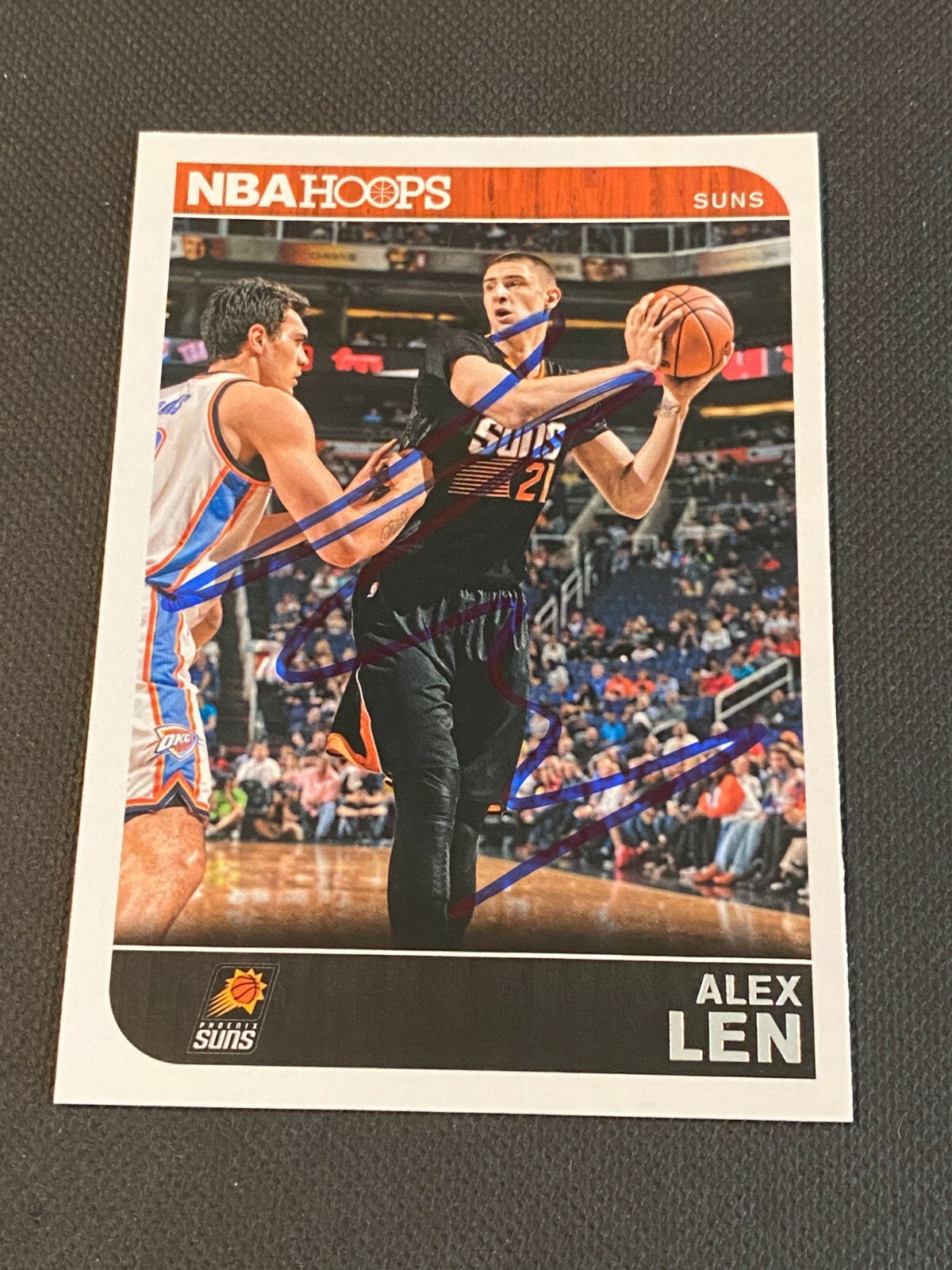 Alex Len Signed 2014-15 Panini Hoops Card Auto Phoenix Suns NBA ...