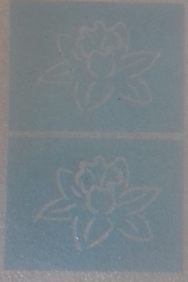 2 x daffodil face paint stencils Wales reusable rugby welsh Marie Curie ...