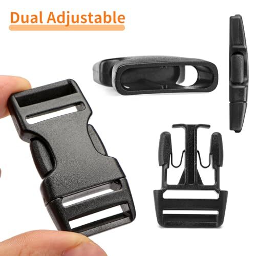 3/4" Buckles and Straps Set: 6 Yards of Thick Nylon Webbing, 6 3/4 ...