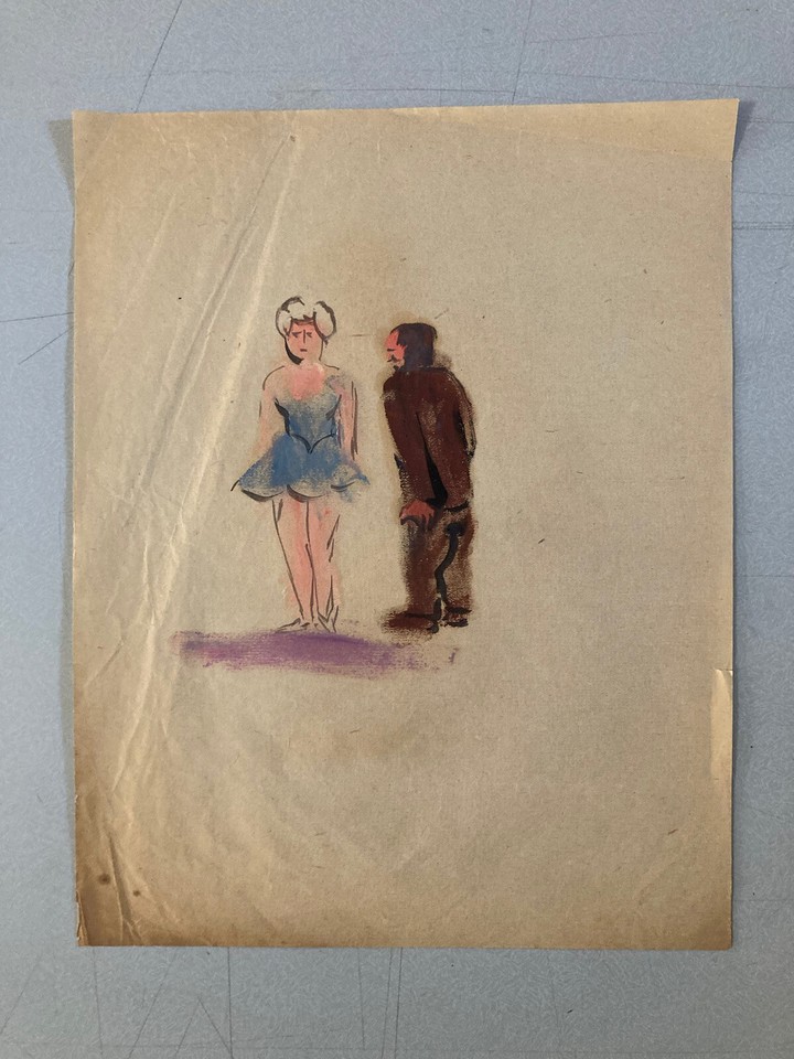 Very Nice Drawing Expressionism German Ink Gouache 1920 Expressionist ...