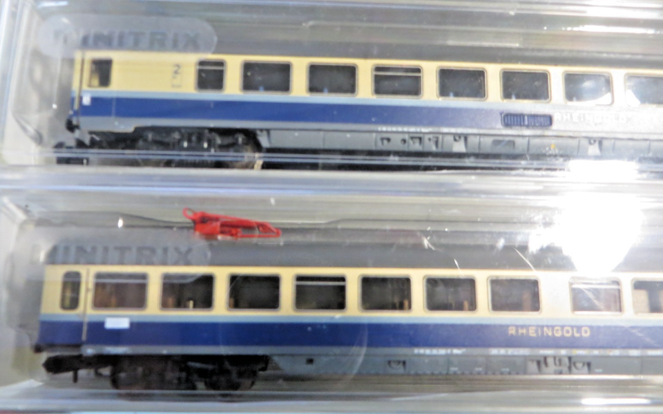 Minitrix 15860.001 N Express Train Wagon Set " Rheingold " With Tail ...