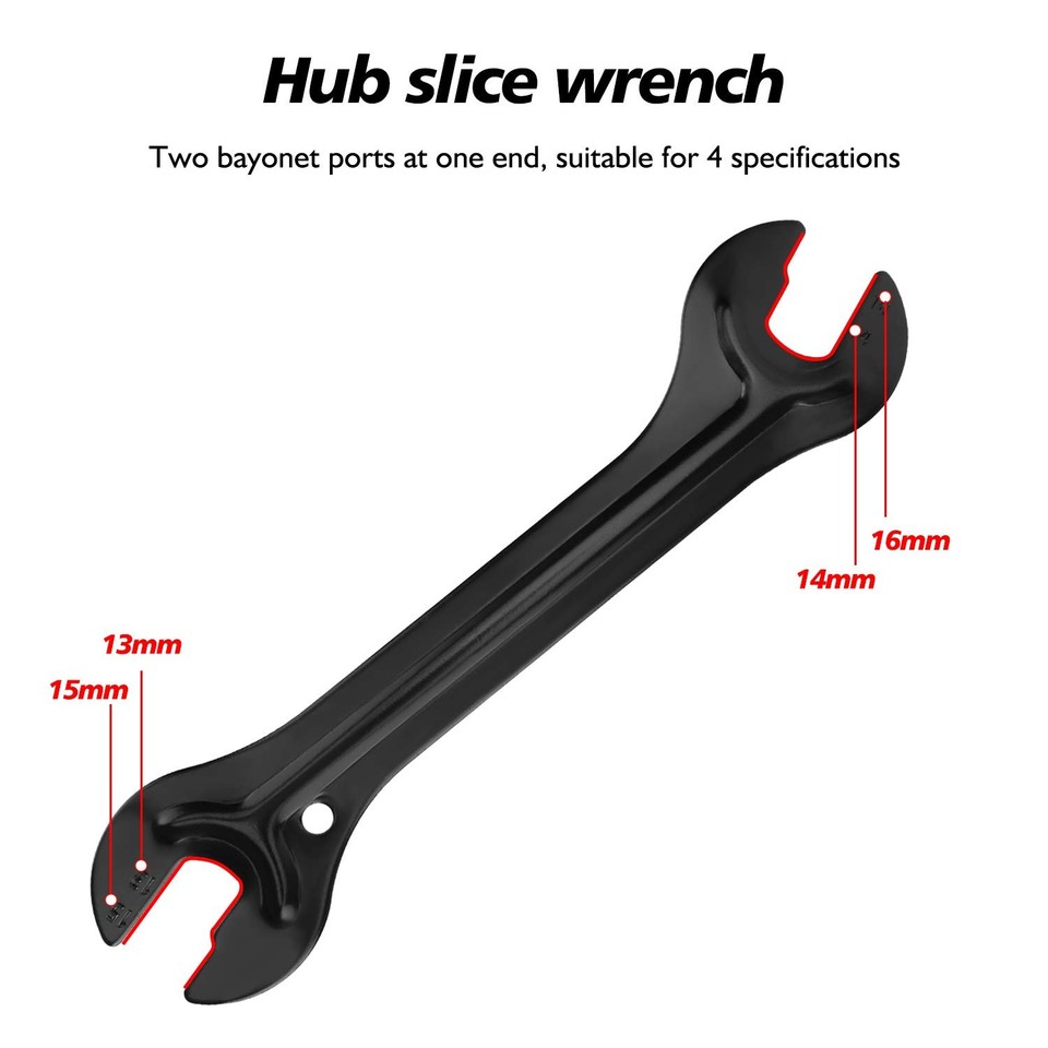 2 PCS Bicycle Cone Spanner Hub Wrench, Bicycle Wheel Hub Axle Cone ...