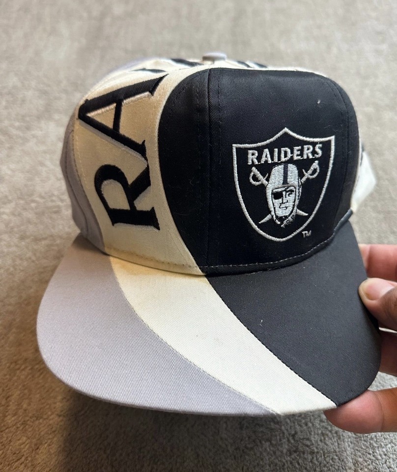 RARE Vintage 90s NFL Raiders Snapback HipHop Raiders Swirl Logo | eBay