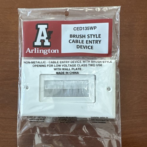 Arlington Cable Entry Device With Brush Style Opening And Wall ...