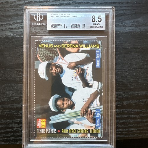 2000 SI for Kids Serena Williams Venus Williams Rookie RC BGS 8.5 NM ...