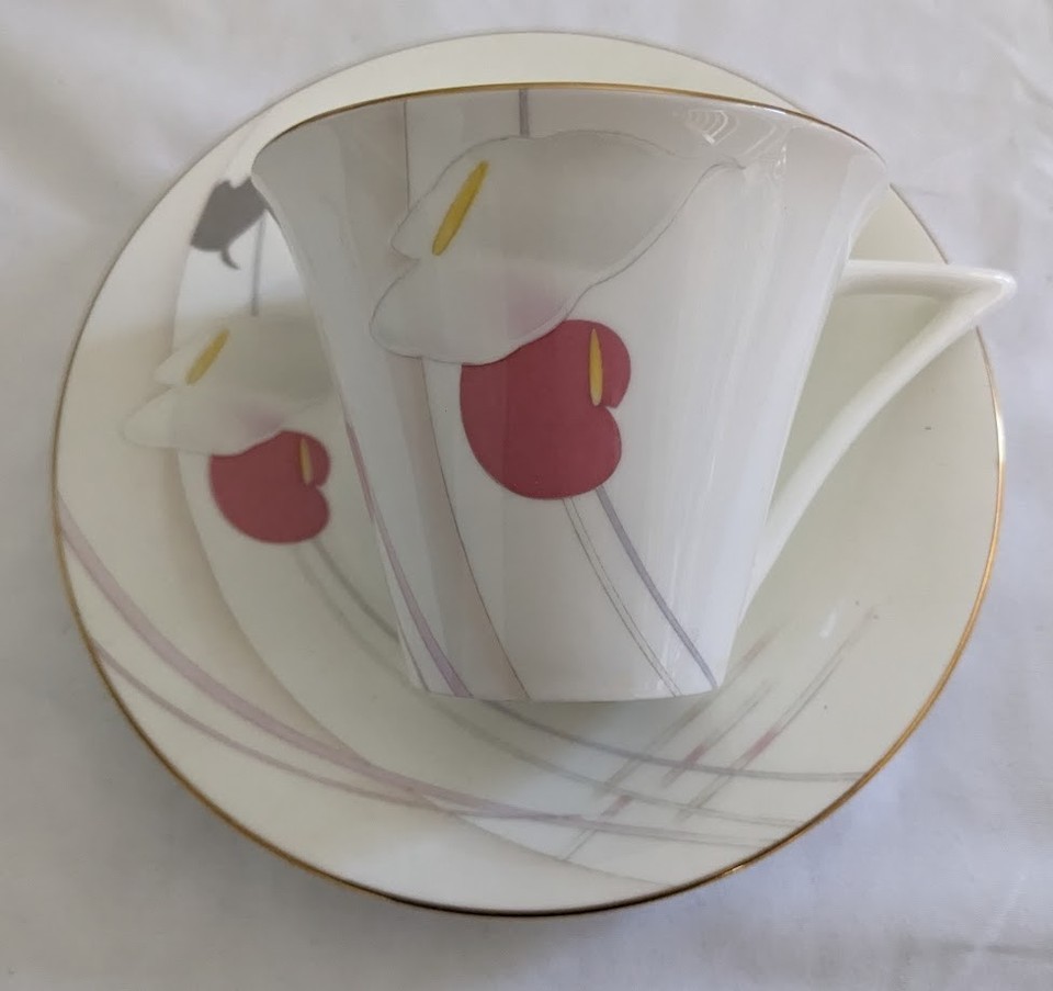 Mikasa Bone China Tea Set in Art Deco style -15 Piece in mint condition ...