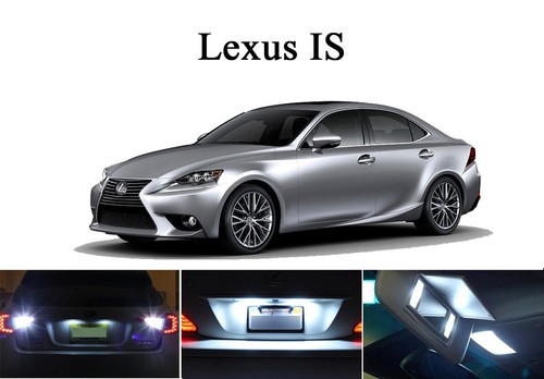 LED Package - License Plate + Vanity + Reverse for Lexus IS 250 IS 350 ...