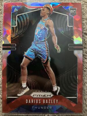 2019-20 Prizm Darius Bazley Red Ice #289 RC Rookie Card Thunder | eBay