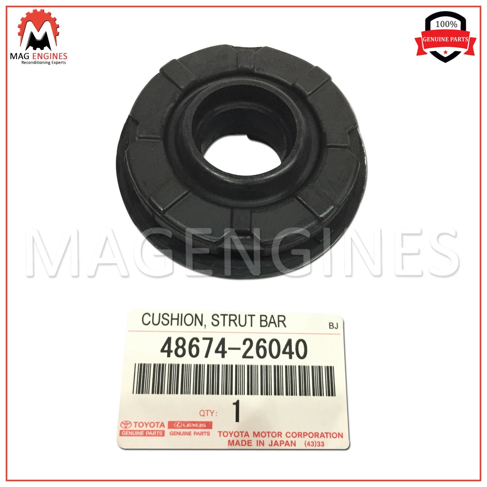 48674-26040 GENUINE OEM STRUT BAR CUSHION 4867426040 | eBay