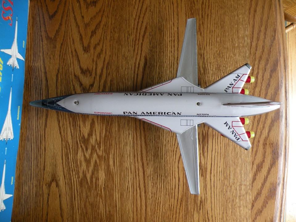 Vintage mid 1960's Daiya Pan Am Boeing 2707 SST Concorde Battery ...