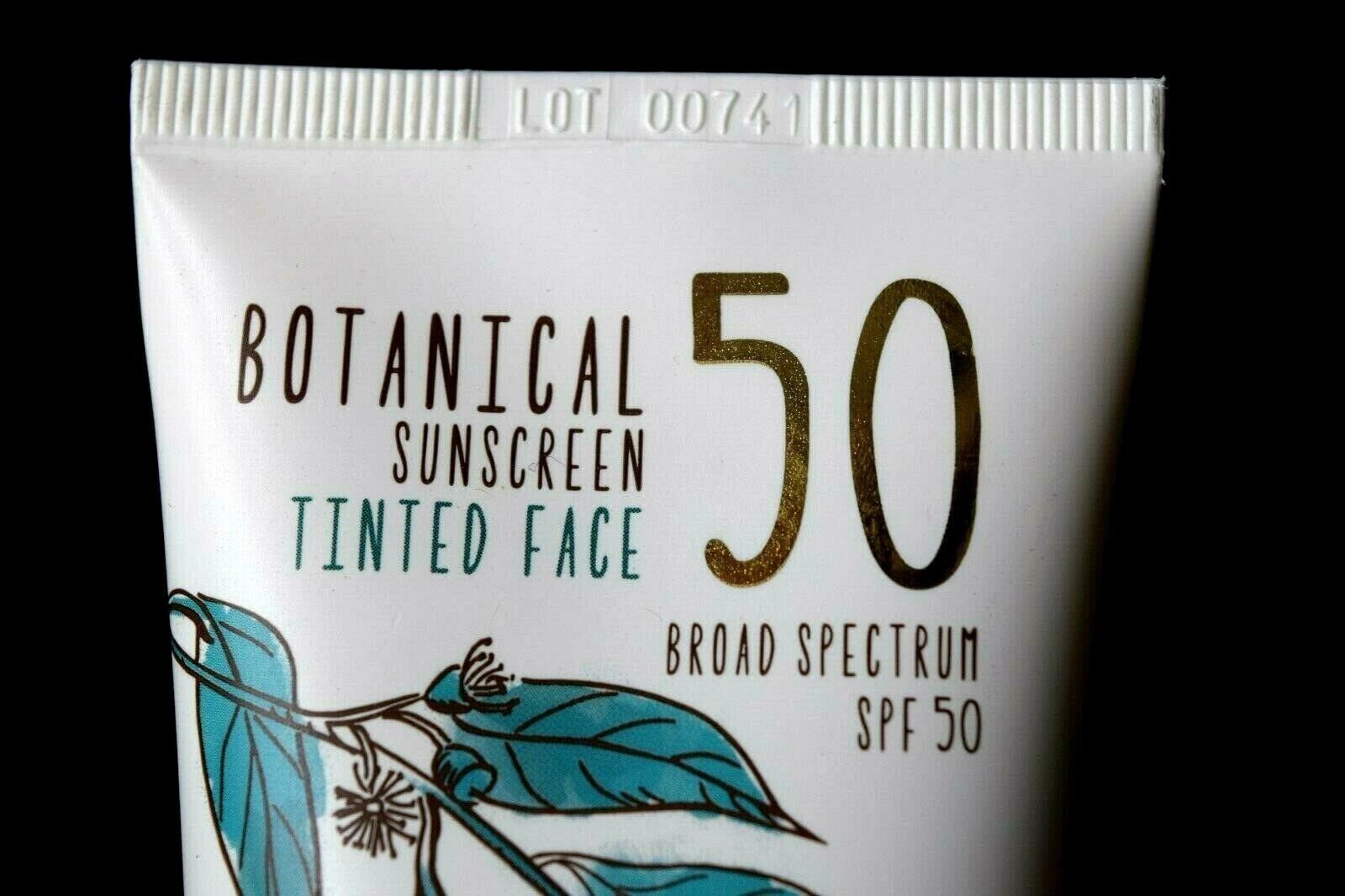 Australian Gold Botanical Sunscreen SPF 50 Tinted Face Mineral Lotion 3 ...