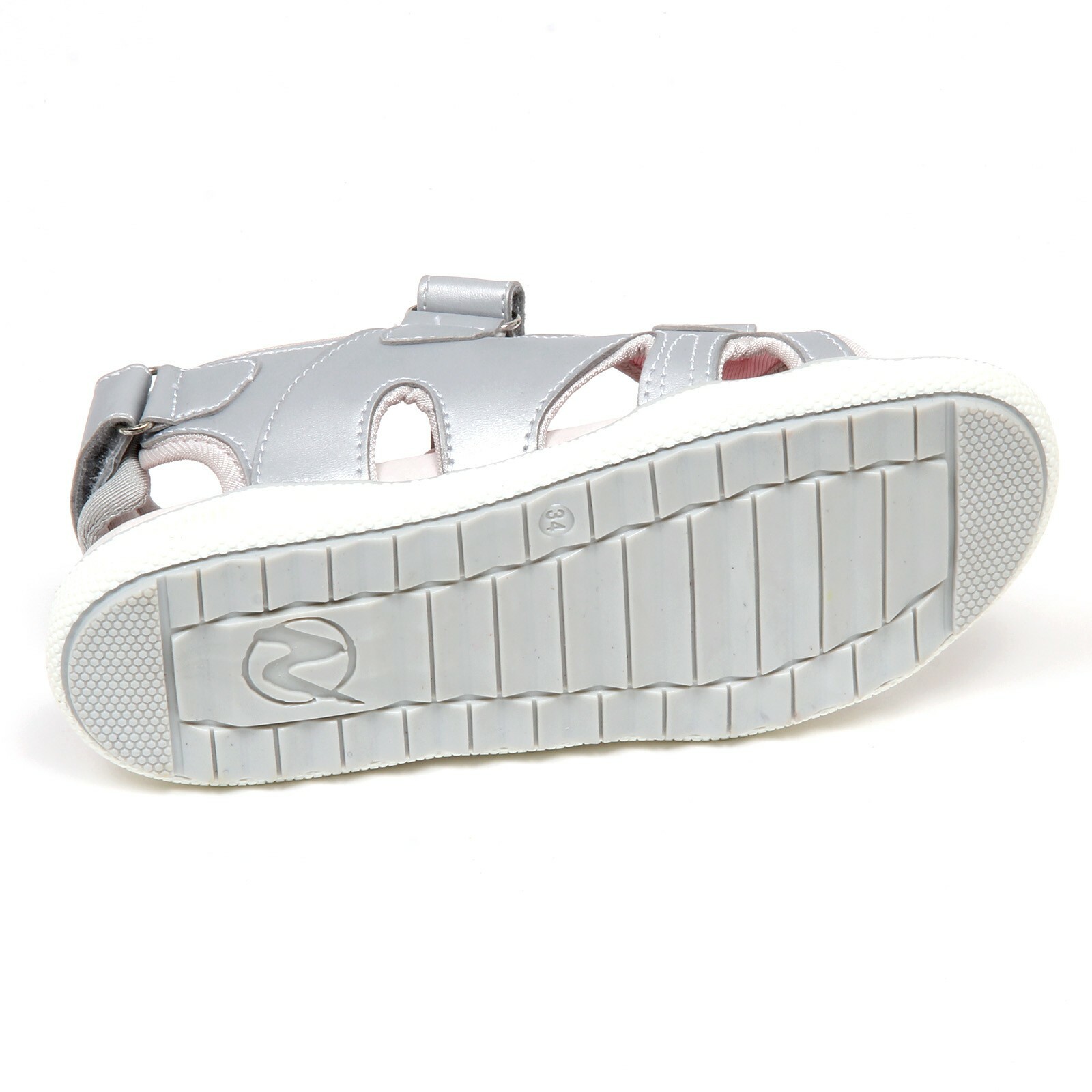 E9220 sandalo bimba girl silver/pink NATURINO scarpe eco leather/tissue ...
