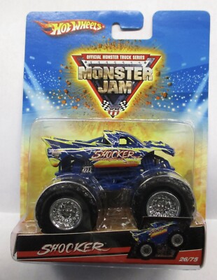 2008 HOT WHEELS MONSTER JAM SHOCKER 26/75 BLUE MJ207 | eBay
