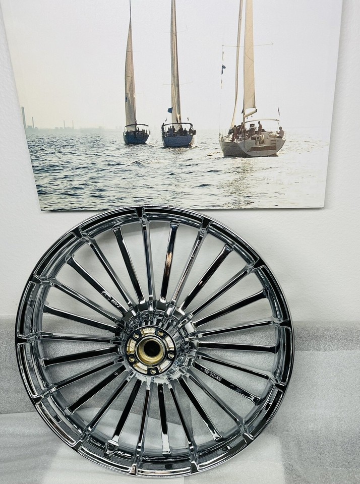 Harley 2023 -24 Breakout OEM Turbine II Wheels CUSTOM CHROME MAG RIMS ...