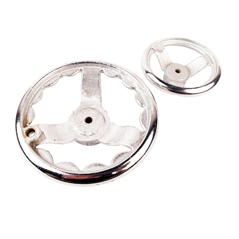 3/4/5/6/8/10/12 inch Handwheel 3-spoke Machinery Hand Wheels Chrome ...