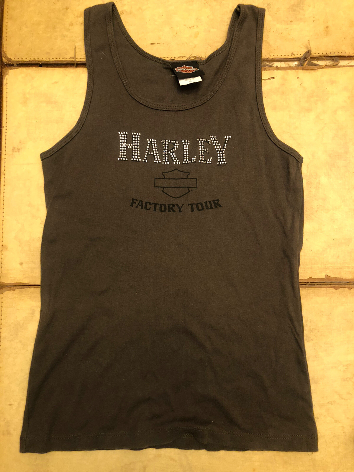 Harley-Davidson Womens Ladies Factory Tour Tank Top G… - Gem
