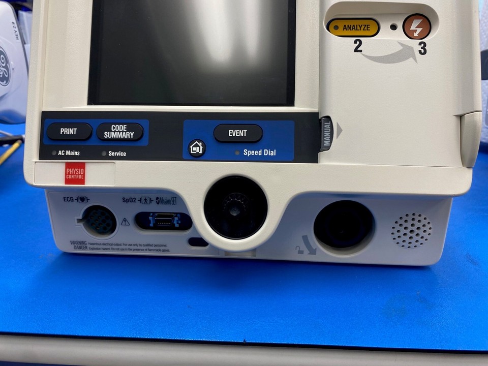 Physio Control Lifepak 20E RECERTIFIED Monitor W/SP02 & All Accessories ...